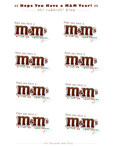 :: Hope You Have a M&M {Marvelous & Magnificent} Year! :: Back to ...