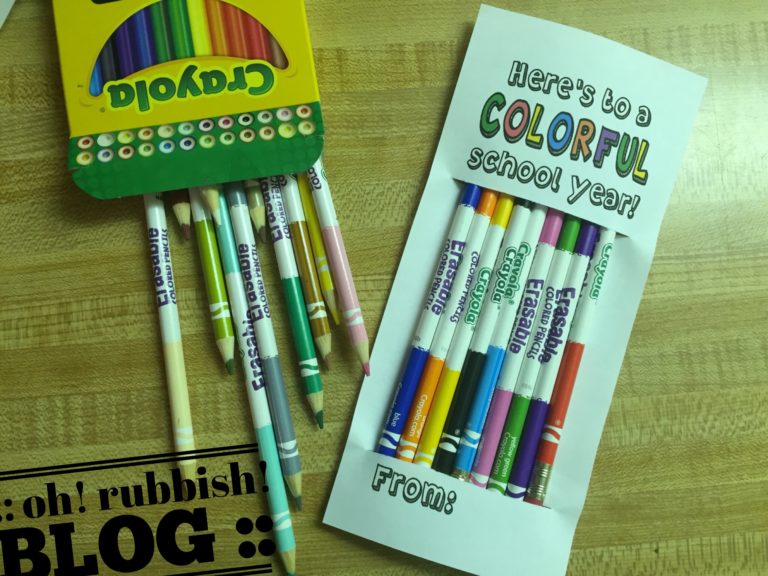:: Here’s to a COLORFUL School Year :: Back to School Favors ...