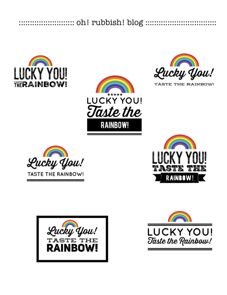 :: Lucky You! Taste the Rainbow :: St. Patricks Day Easy Treats