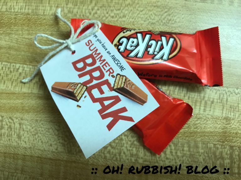 :: Hope You Have an Awesome Summer Break :: Kit Kat Class Treats :: End ...