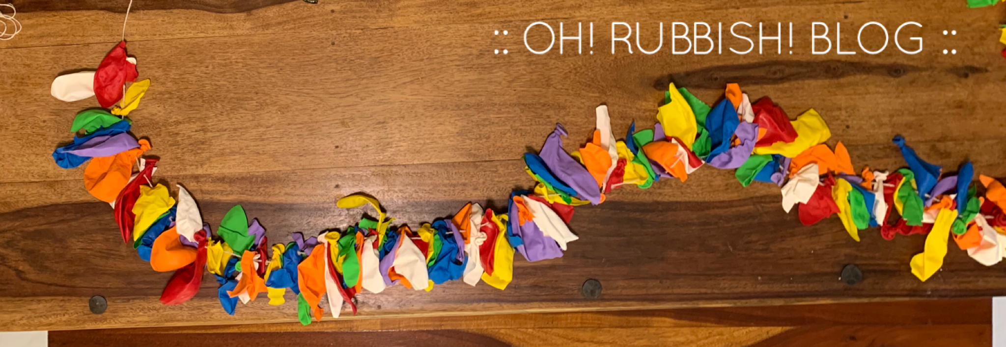 :: Upcycled Balloon Garland :: Repurposing and Reusing Popped Balloons