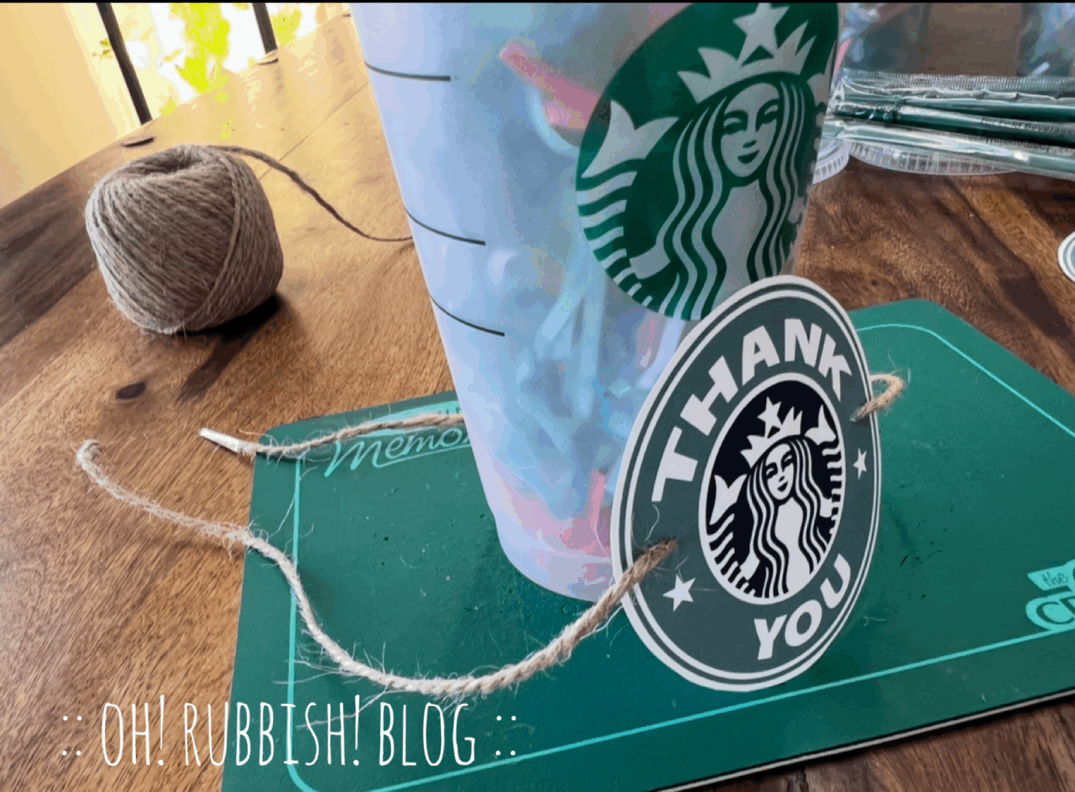 :: Starbucks Thank you Gift Card Printable :: Starbucks Party Theme ...