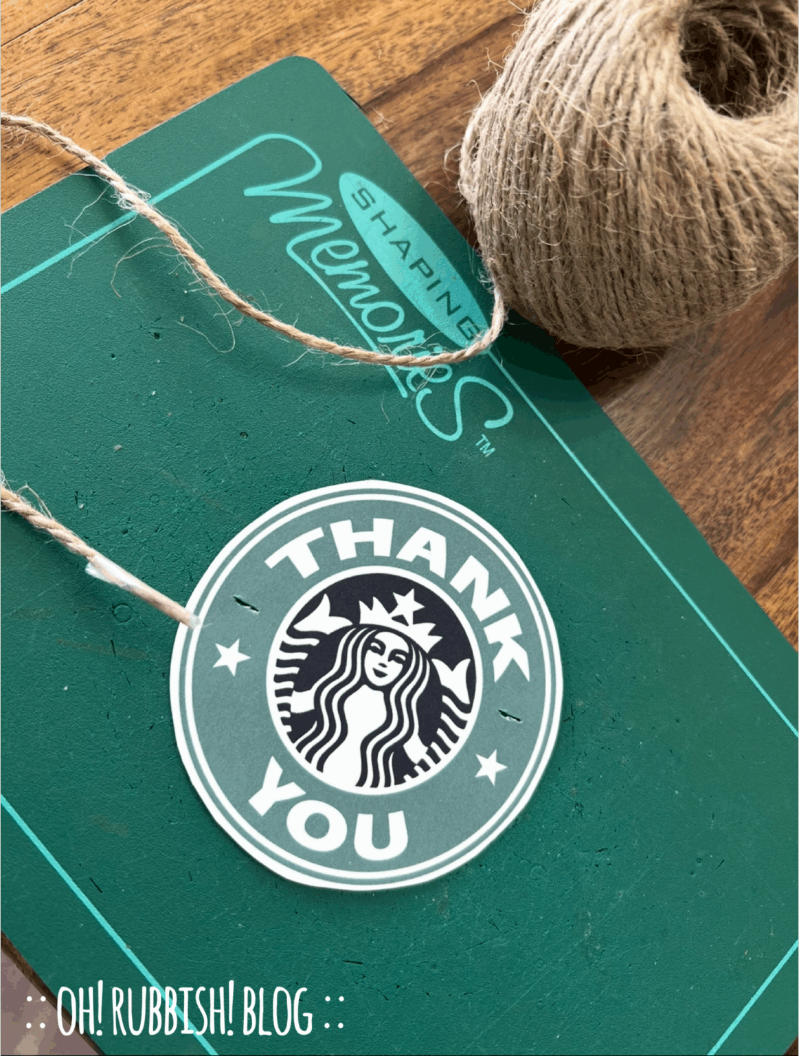 :: Starbucks Thank you Gift Card Printable :: Starbucks Party Theme ...
