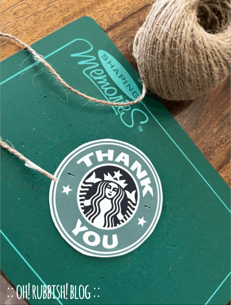 :: Starbucks Thank you Gift Card Printable :: Starbucks Party Theme ...